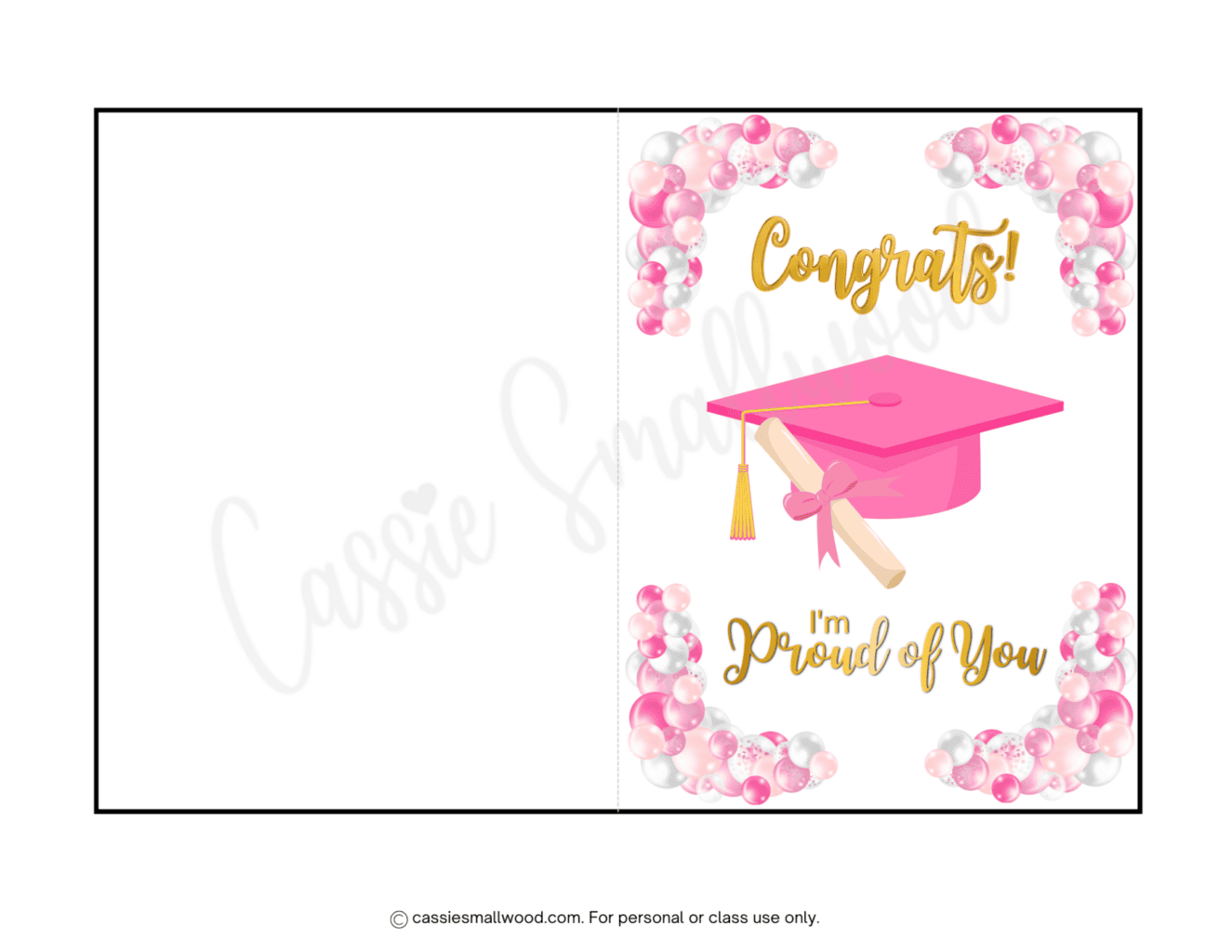 20 FREE Printable Graduation Cards - Cassie Smallwood