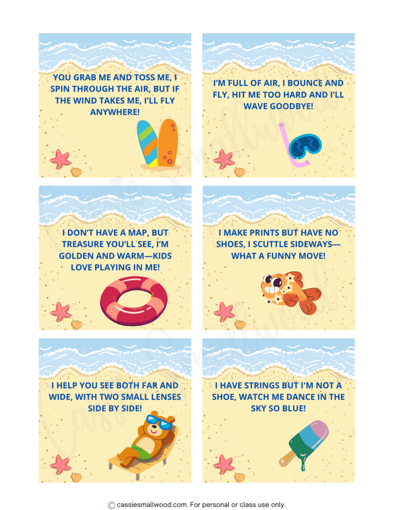 FUN Beach Scavenger Hunt - Cassie Smallwood