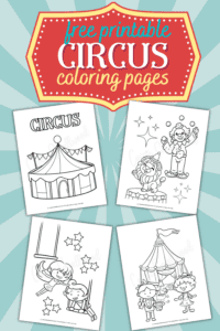 CUTE Circus Coloring Pages - Cassie Smallwood