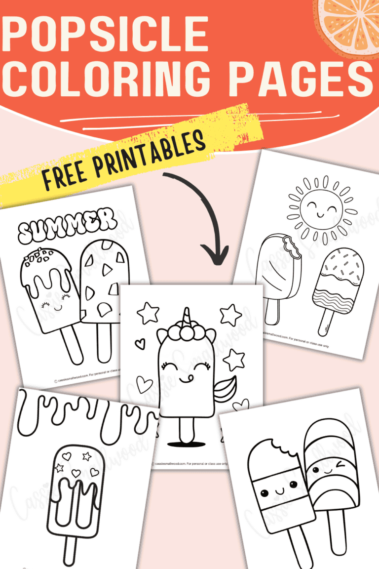 15 CUTE Popsicle Coloring Pages - Cassie Smallwood