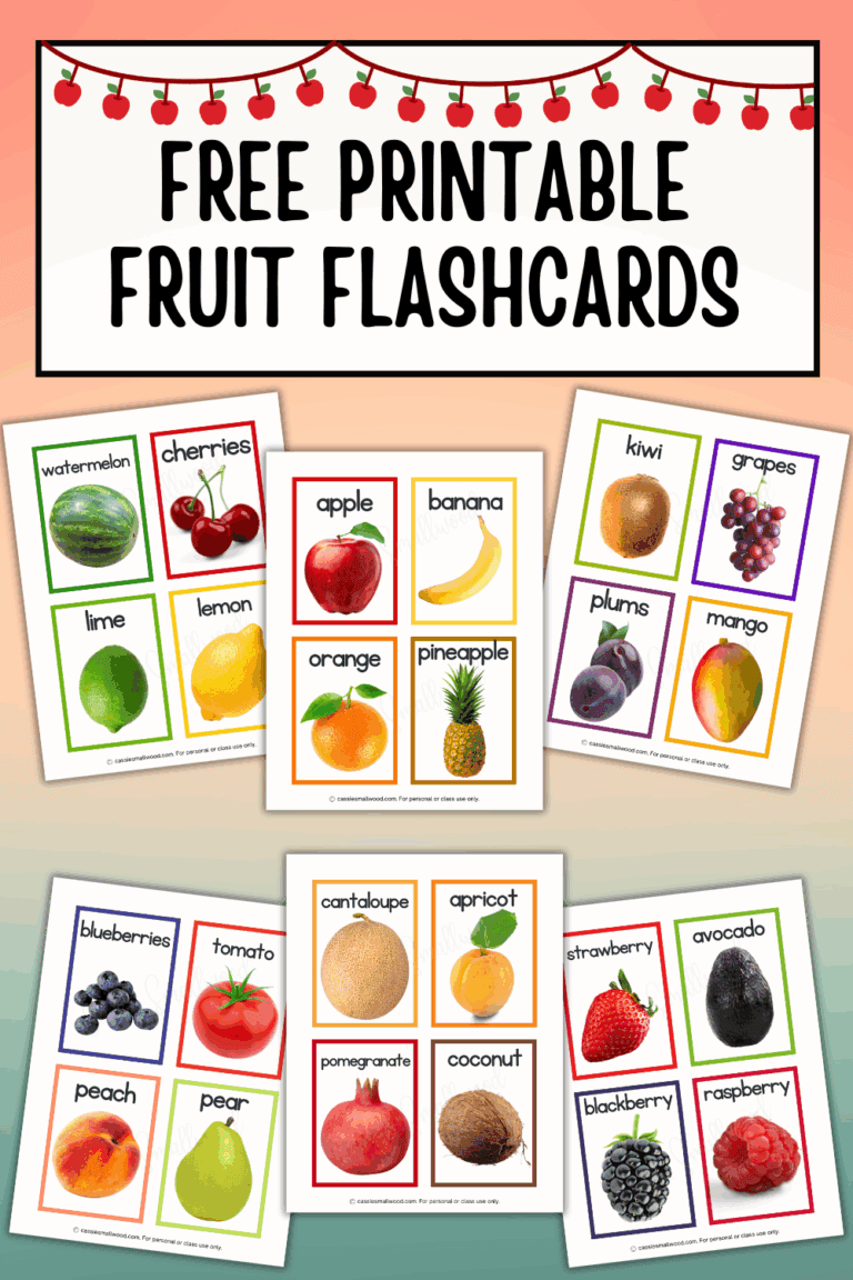 72 Fruit Flashcards (FREE Printables) - Cassie Smallwood