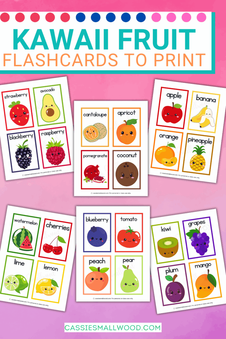 72 Fruit Flashcards (FREE Printables) - Cassie Smallwood