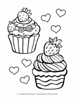 27 CUTE Strawberry Coloring Pages - Cassie Smallwood