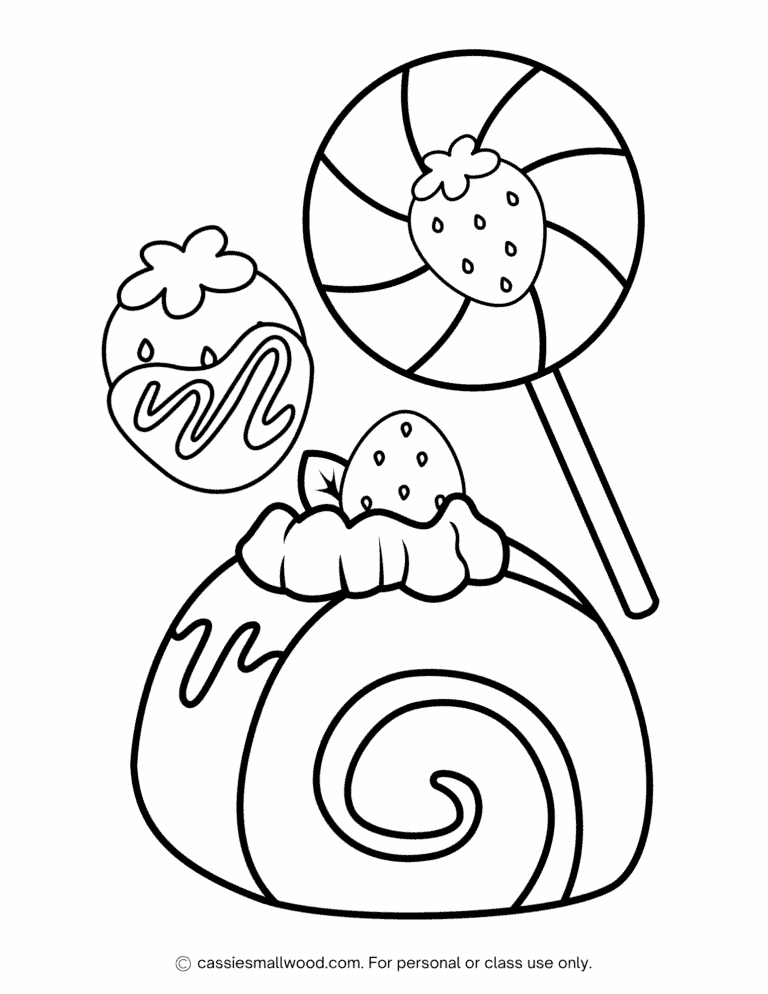 27 CUTE Strawberry Coloring Pages - Cassie Smallwood
