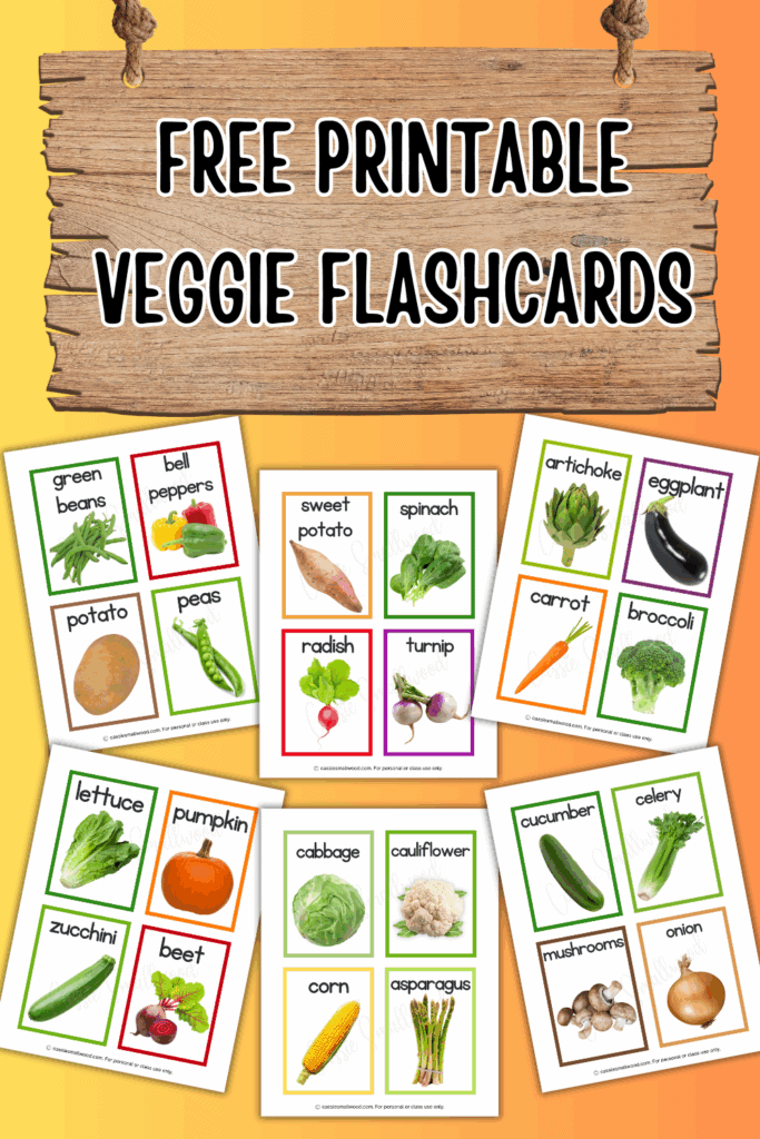 72 Vegetable Flashcards For Kids (FREE Printables) - Cassie Smallwood