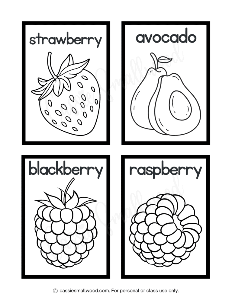 72 Fruit Flashcards (FREE Printables) - Cassie Smallwood