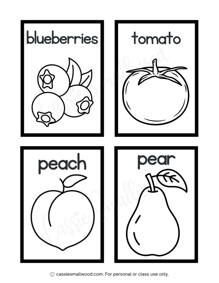 72 Fruit Flashcards (FREE Printables) - Cassie Smallwood