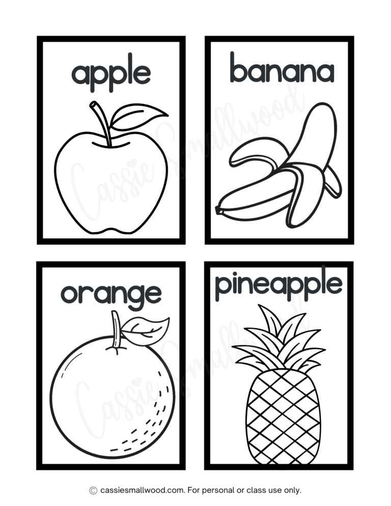 72 Fruit Flashcards (FREE Printables) - Cassie Smallwood