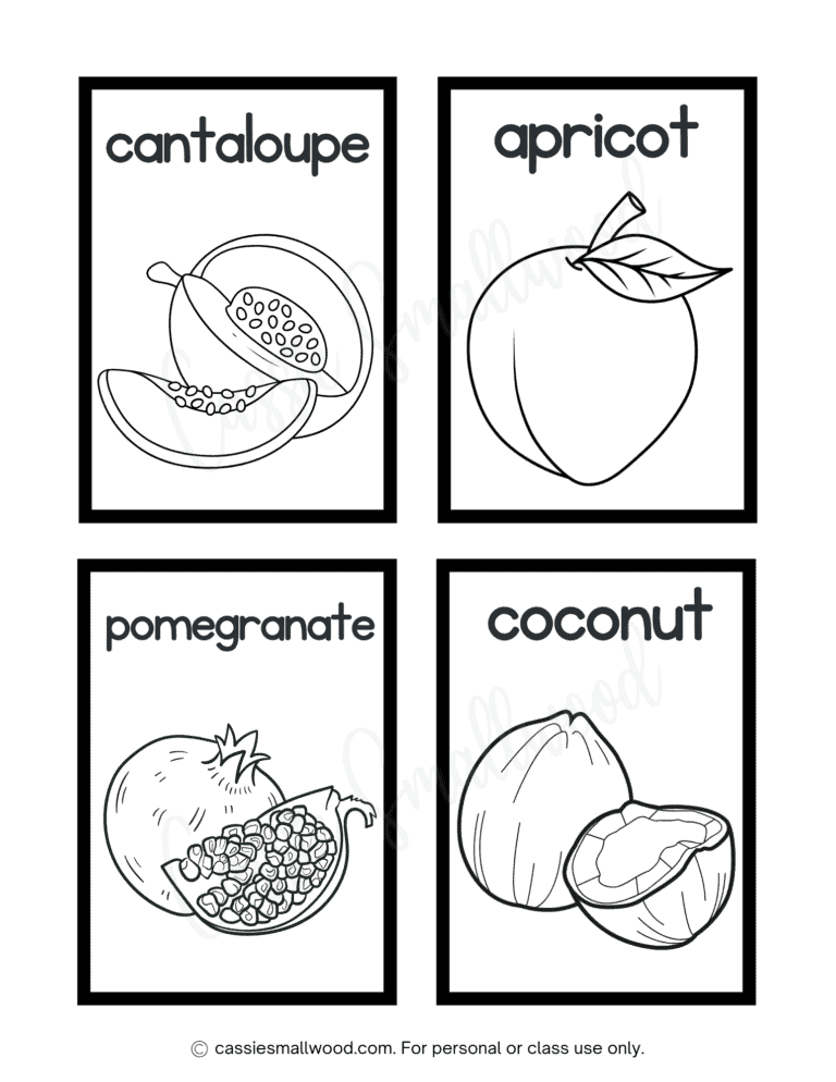 72 Fruit Flashcards (FREE Printables) - Cassie Smallwood