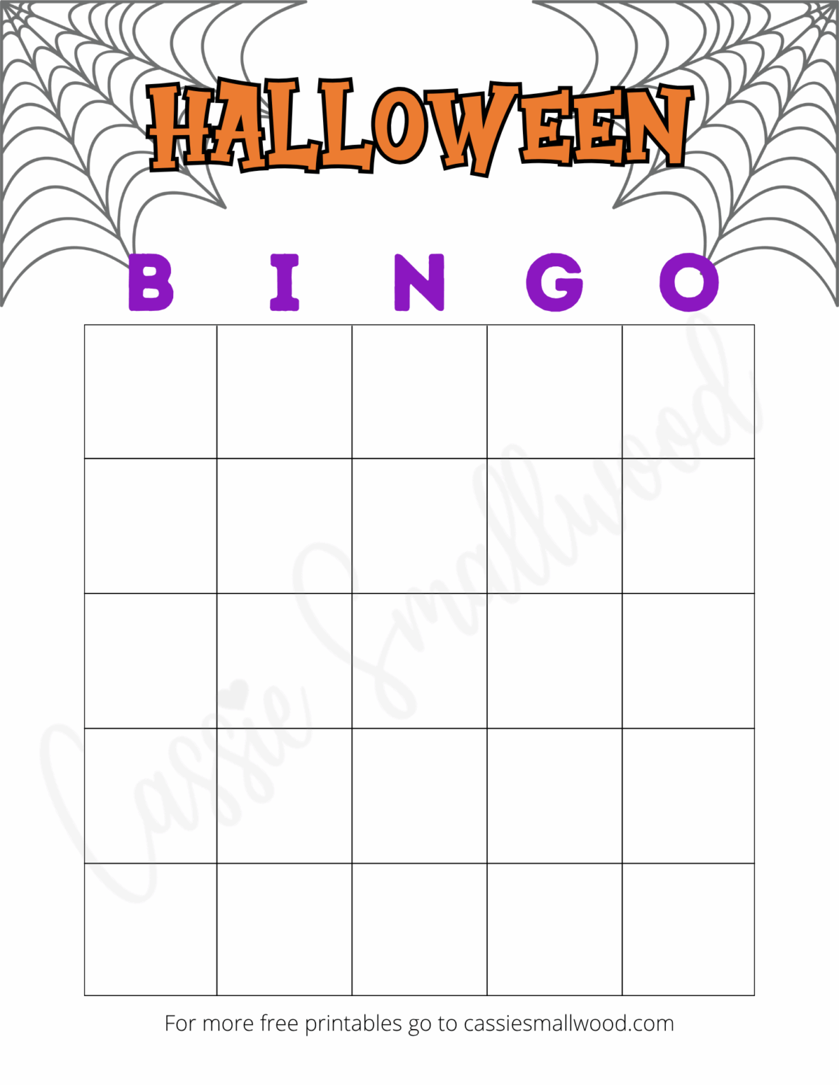 CUTE Halloween Bingo Cards (FREE Printable) - Cassie Smallwood