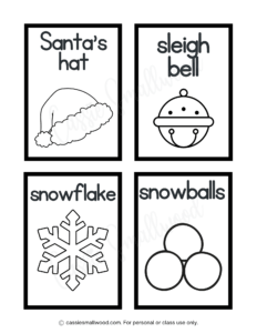112 CUTE Christmas Flashcards (FREE!) - Cassie Smallwood