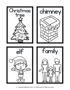 112 CUTE Christmas Flashcards (FREE!) - Cassie Smallwood