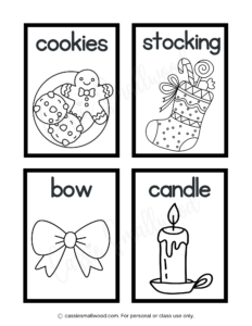 112 CUTE Christmas Flashcards (FREE!) - Cassie Smallwood