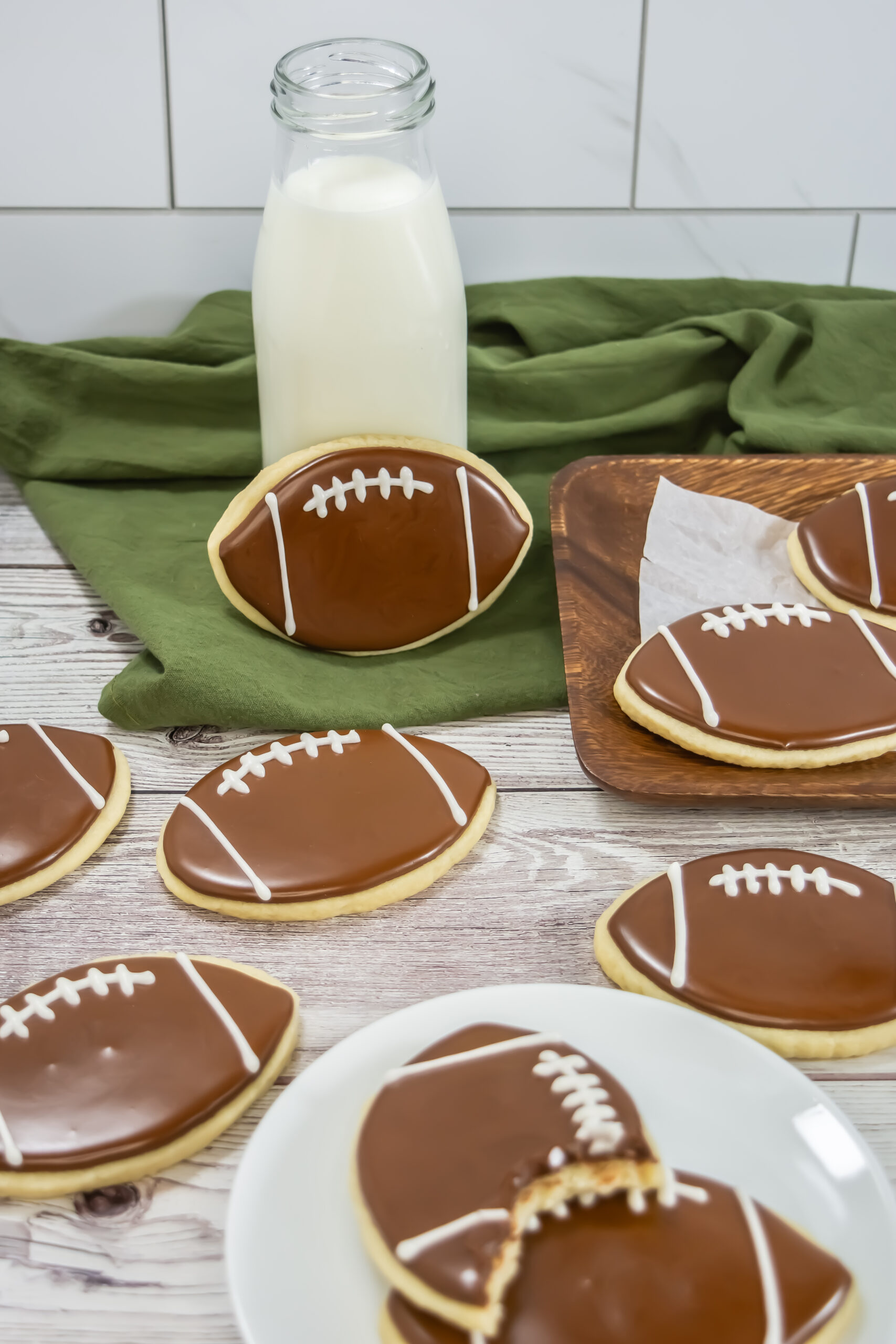 Decorated Football Cookies Recipe - Cassie Smallwood