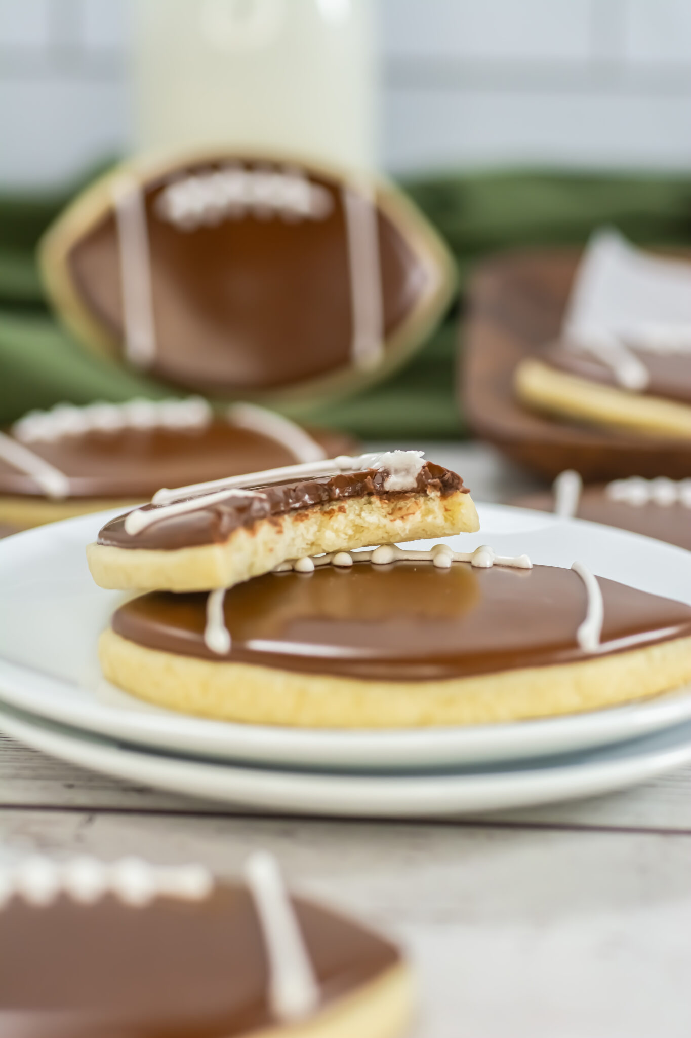 Decorated Football Cookies Recipe - Cassie Smallwood