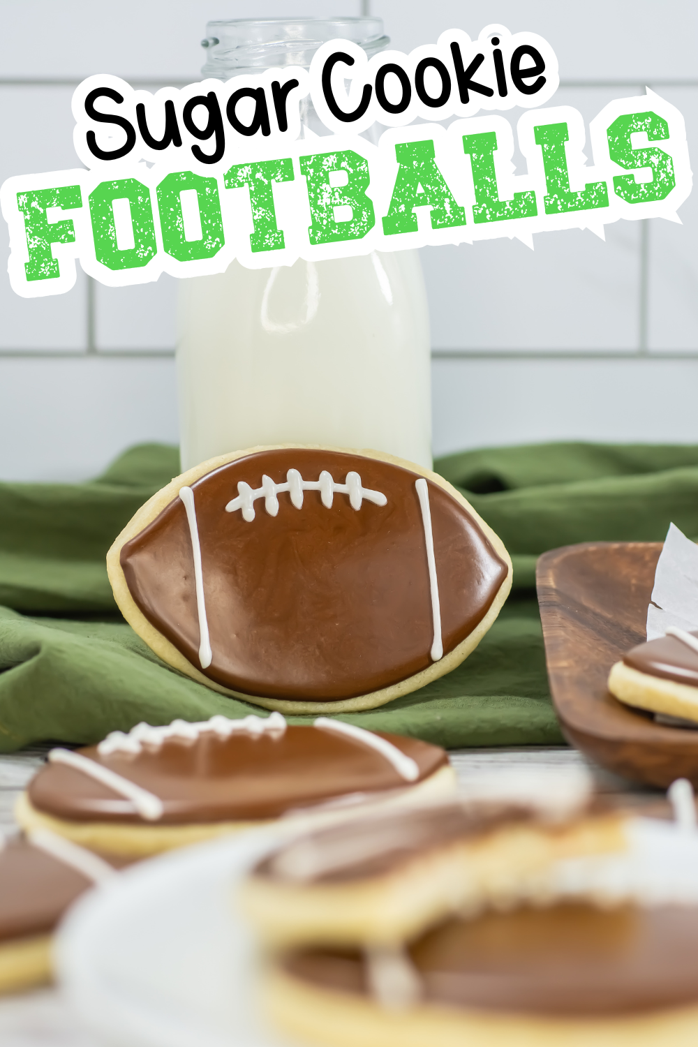 Decorated Football Cookies Recipe - Cassie Smallwood
