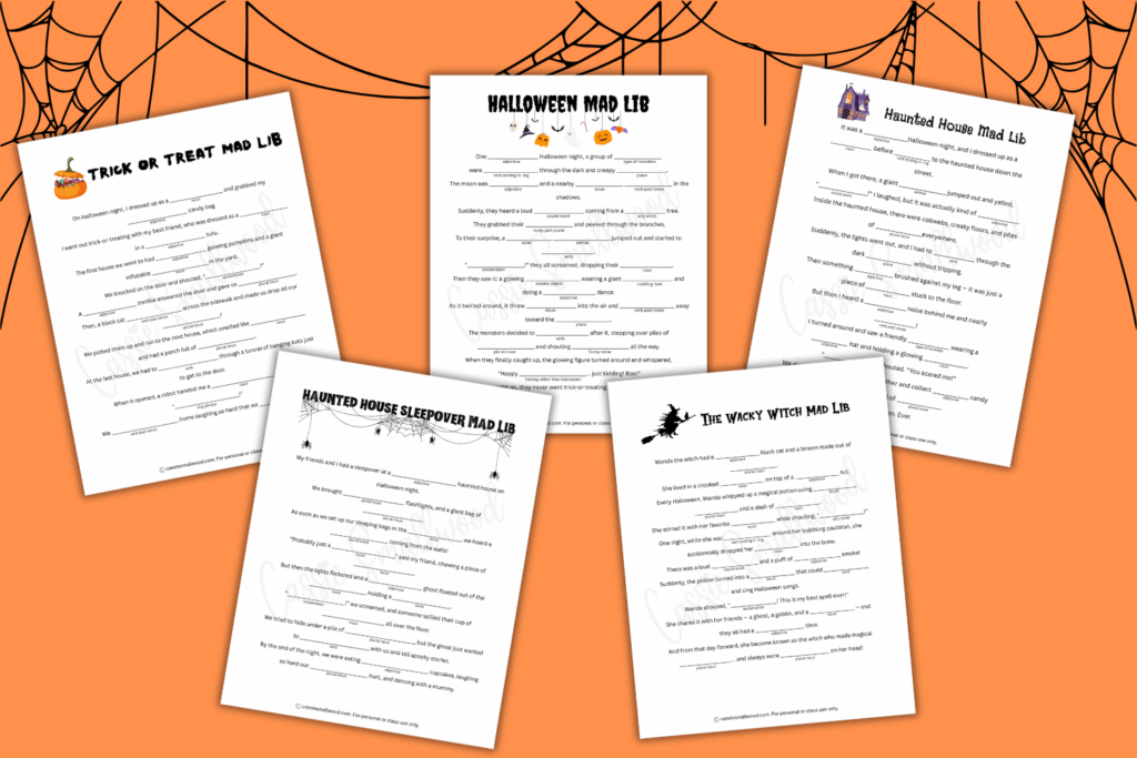 5 FUN Halloween Mad Libs (FREE Printable) - Cassie Smallwood