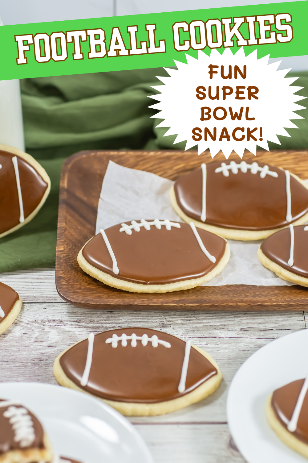 Decorated Football Cookies Recipe - Cassie Smallwood