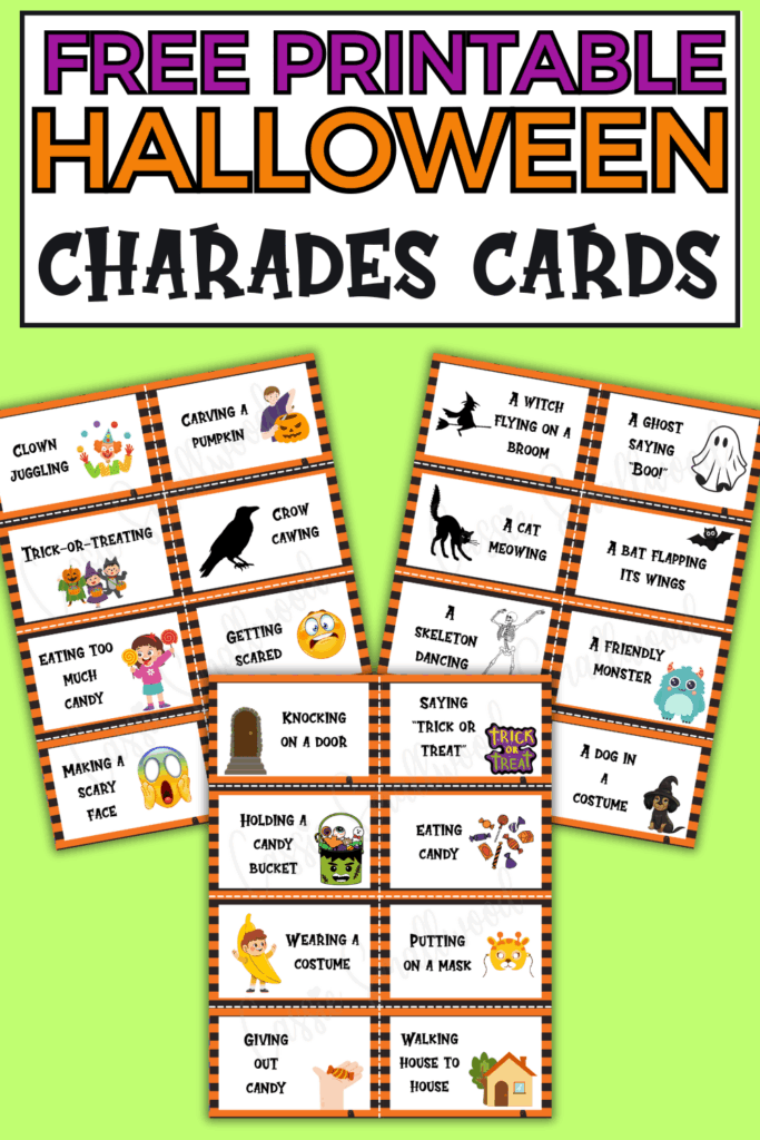 FUN Halloween Charades (FREE Printable) - Cassie Smallwood