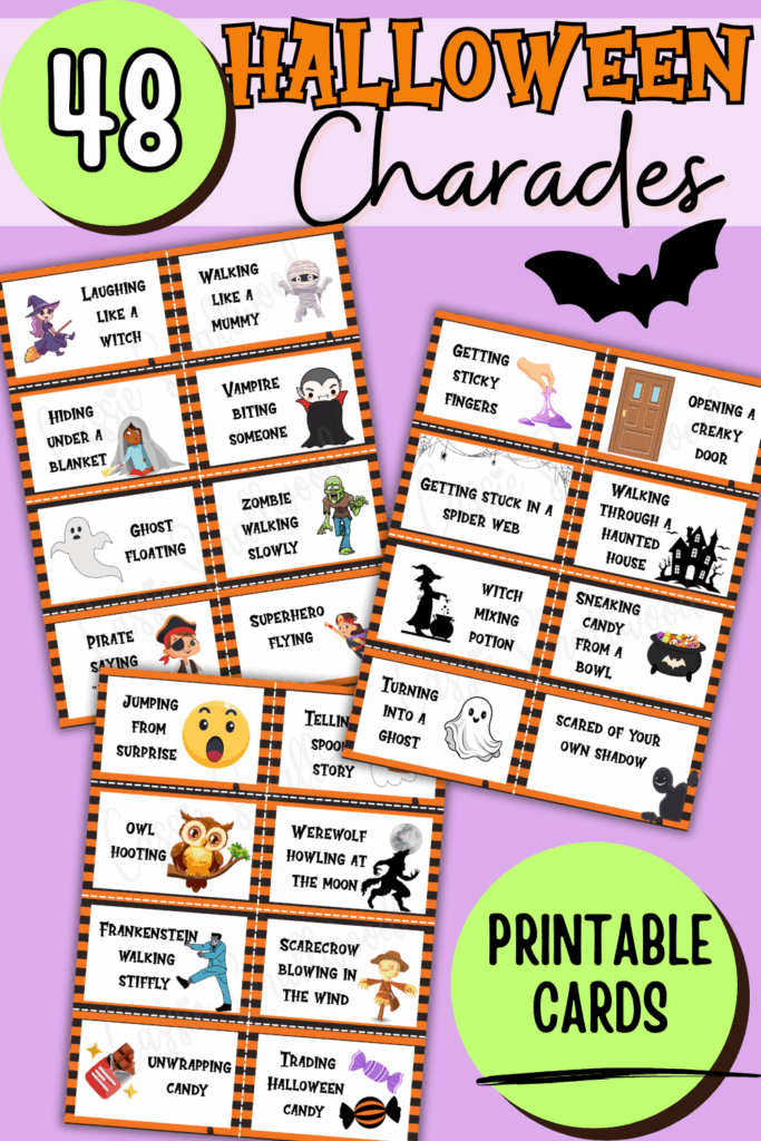 FUN Halloween Charades (FREE Printable) - Cassie Smallwood
