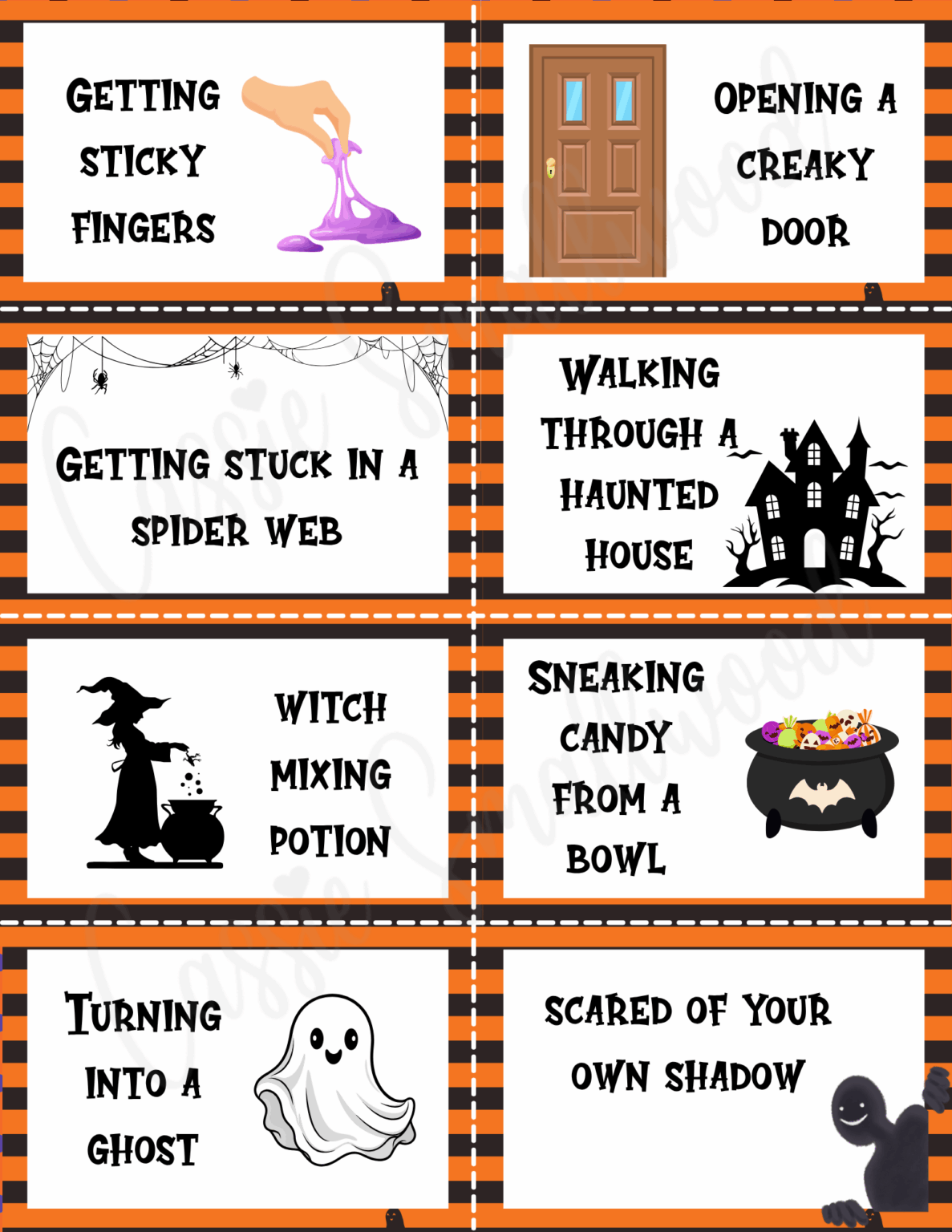 FUN Halloween Charades (FREE Printable) - Cassie Smallwood