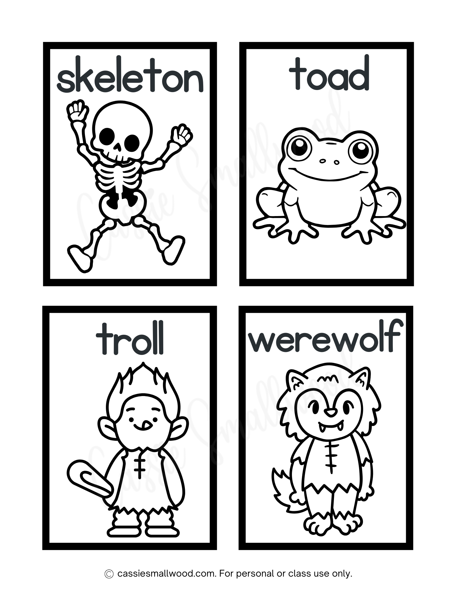 Vocabulary Flash Cards Clip Art