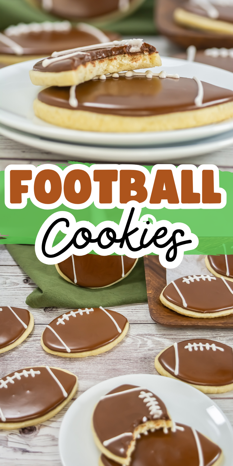 Decorated Football Cookies Recipe - Cassie Smallwood