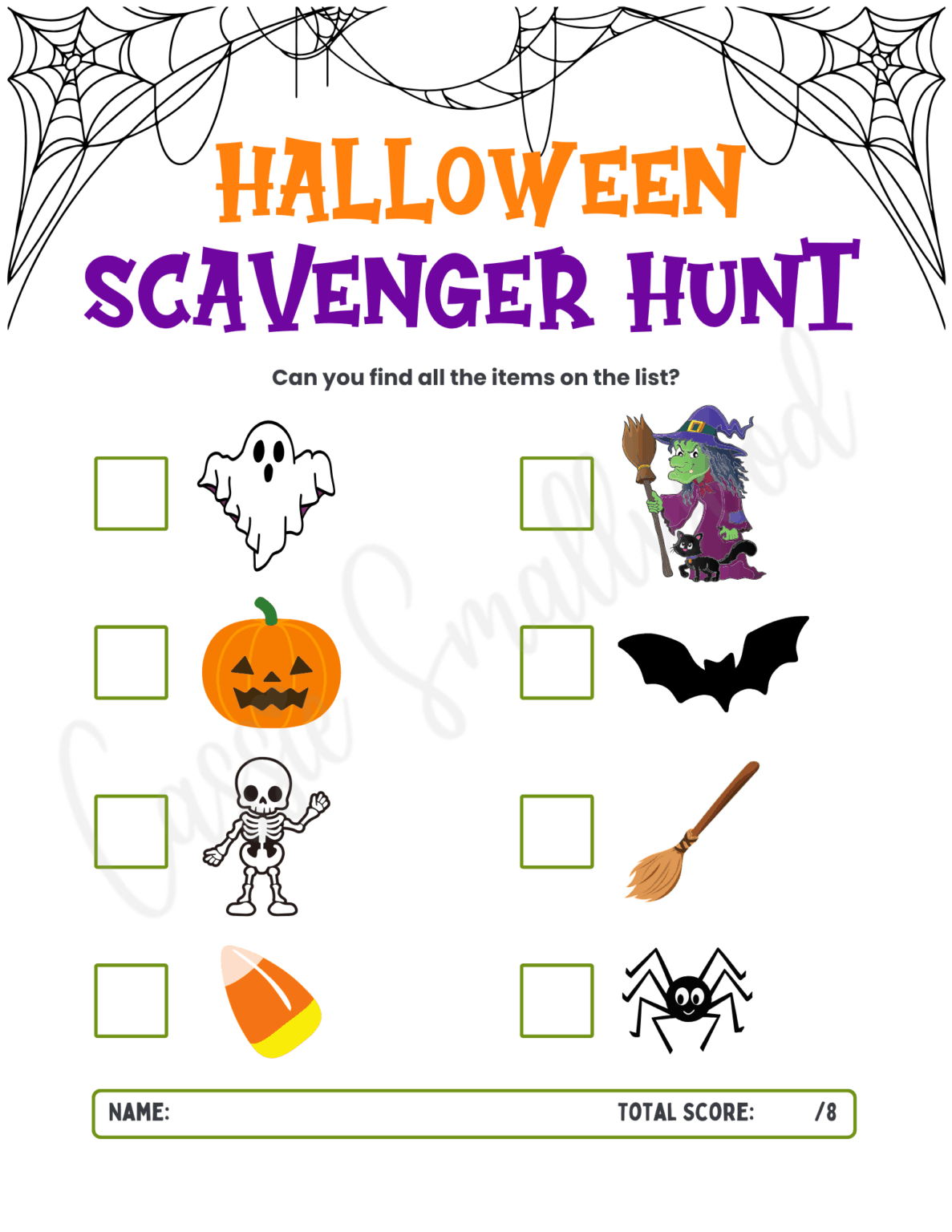 3 FUN Halloween Scavenger Hunts For Kids (FREE Printables) - Cassie ...