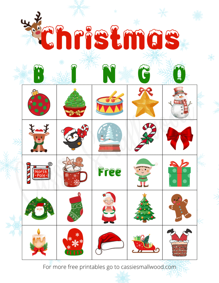 CUTE Christmas Bingo (FREE Printables) - Cassie Smallwood