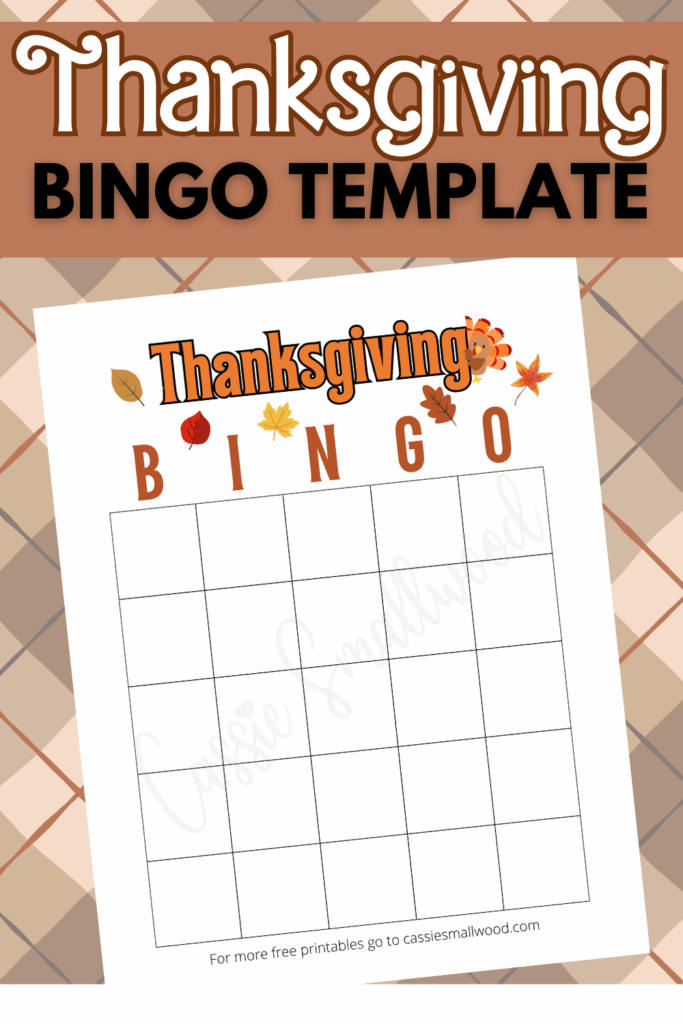 CUTE Thanksgiving Bingo (FREE Printables) - Cassie Smallwood