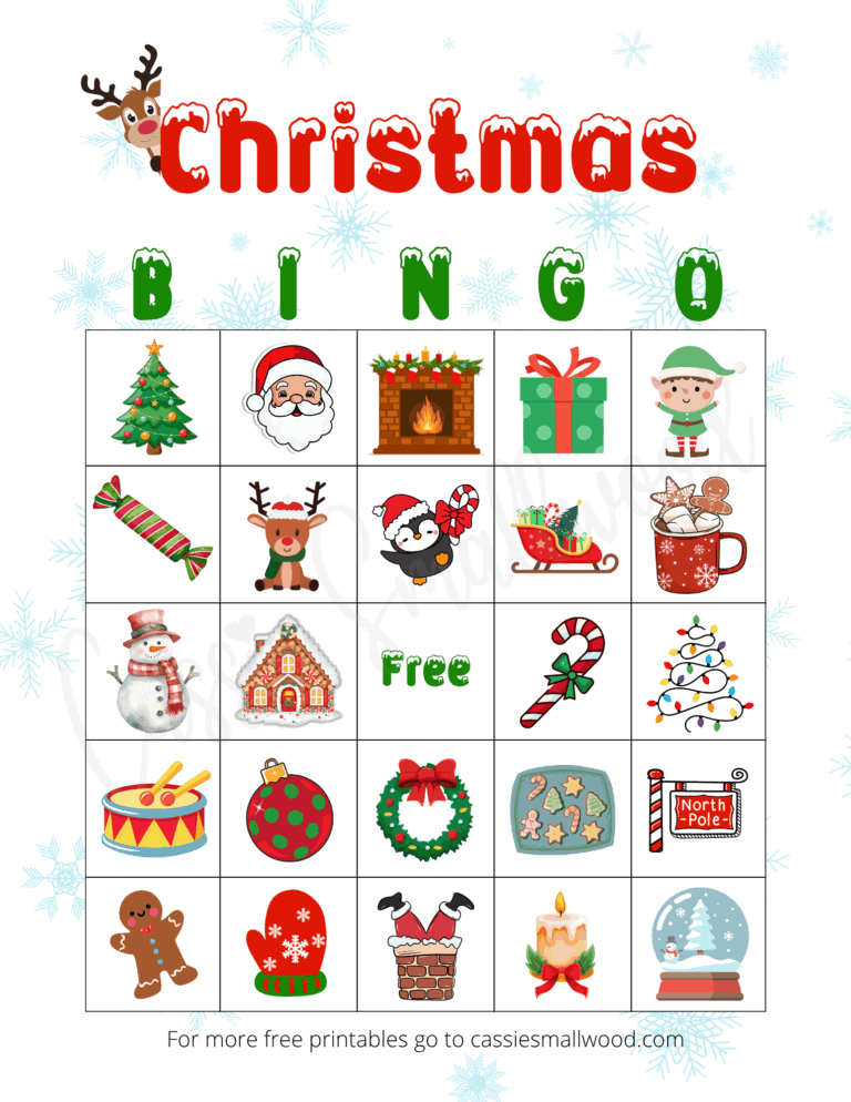 CUTE Christmas Bingo (FREE Printables) - Cassie Smallwood