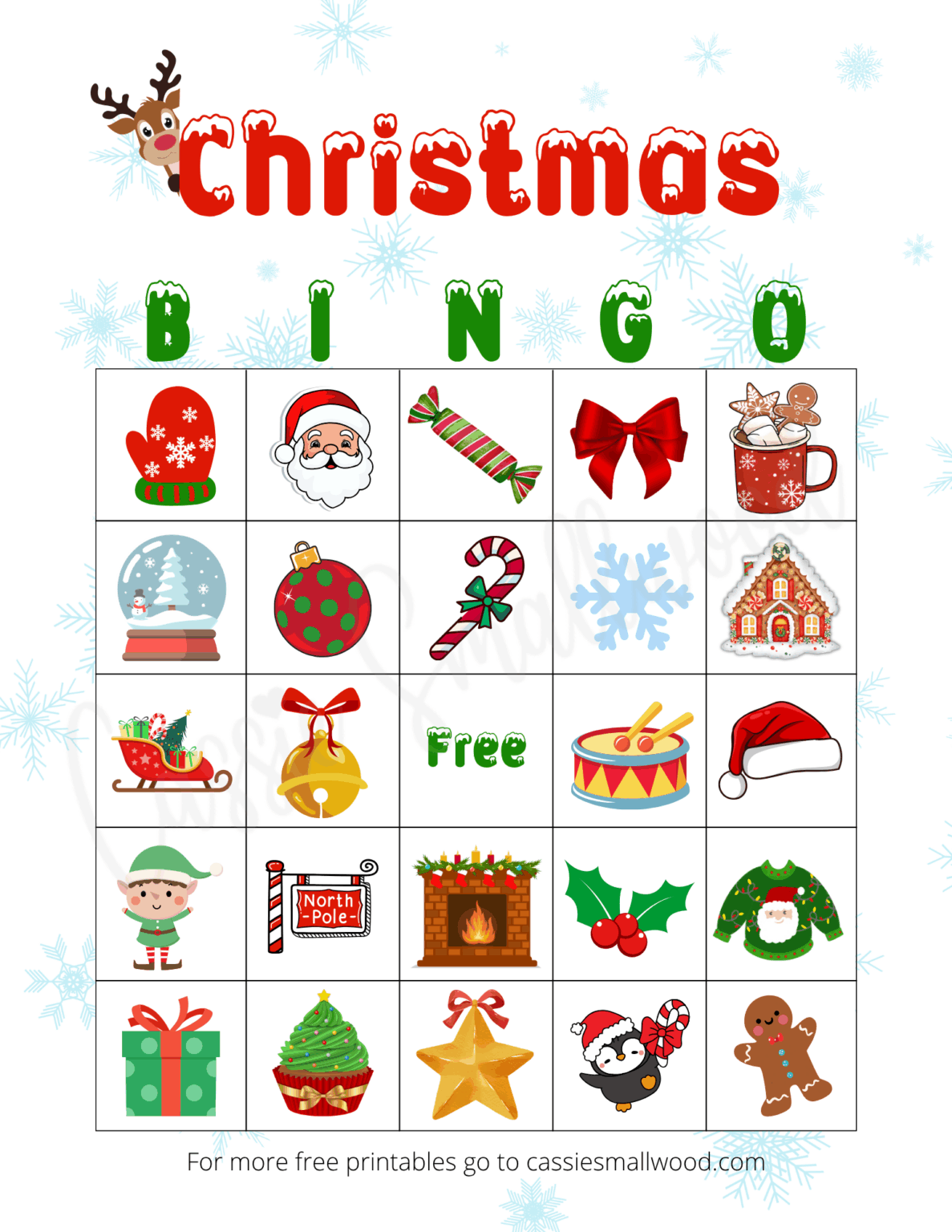 CUTE Christmas Bingo (FREE Printables) - Cassie Smallwood