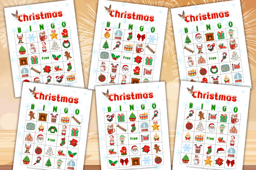 CUTE Christmas Bingo (FREE Printables) - Cassie Smallwood