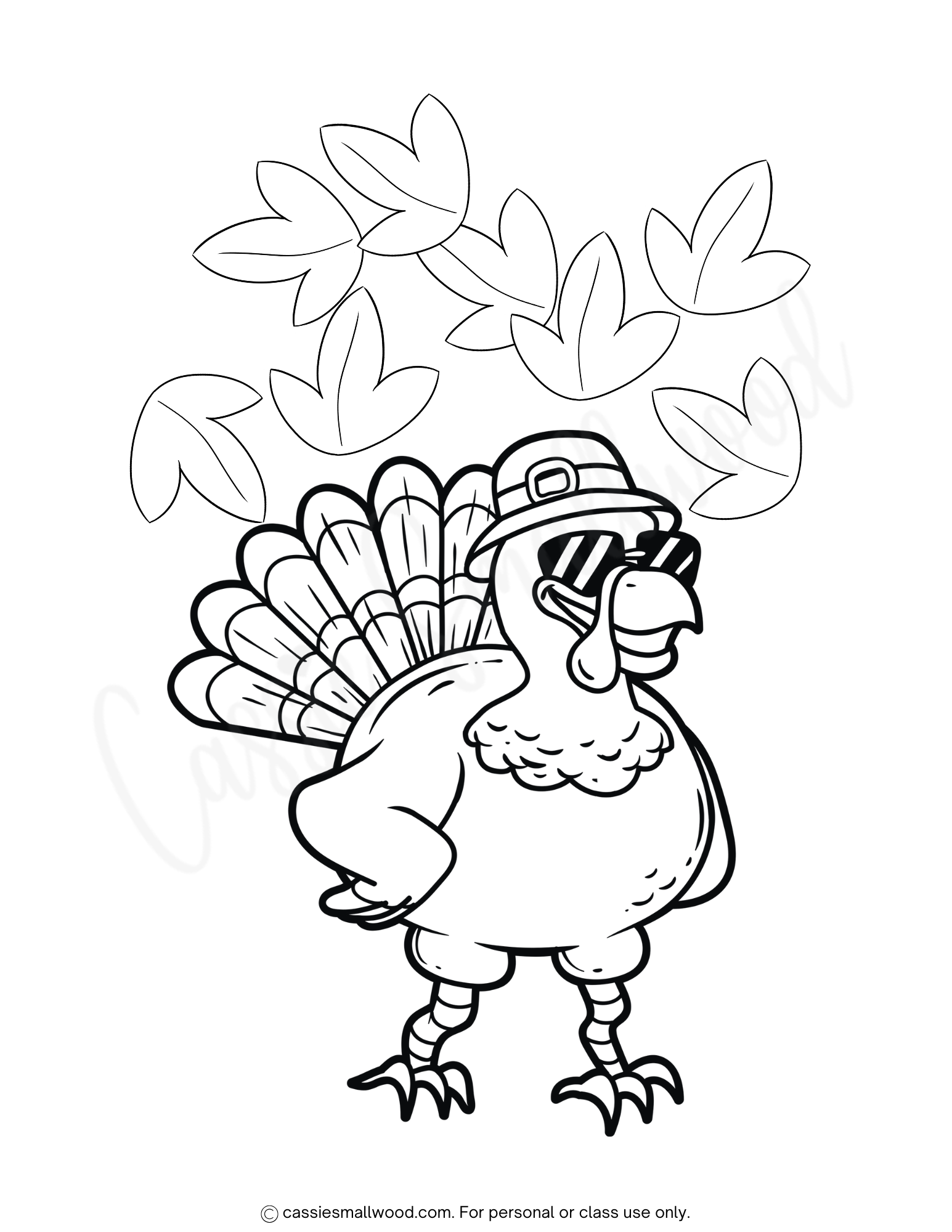 Funny Thanksgiving Coloring Pages
