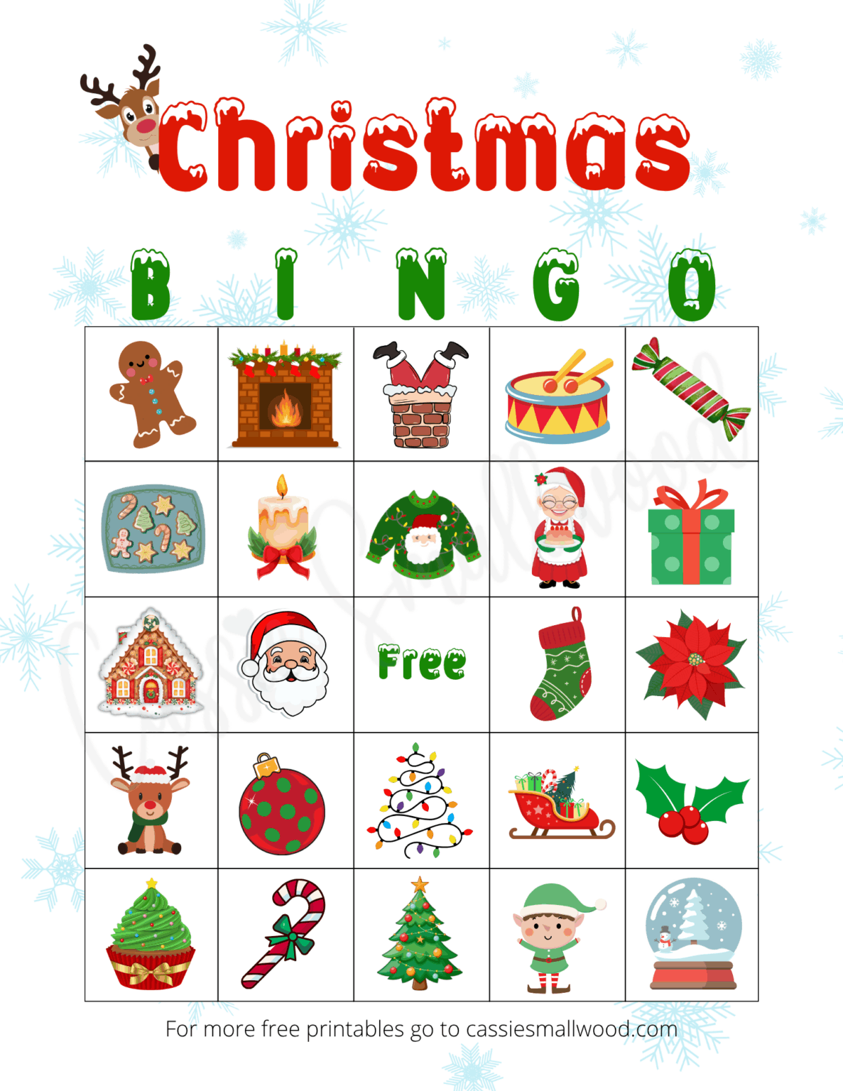 CUTE Christmas Bingo (FREE Printables) - Cassie Smallwood