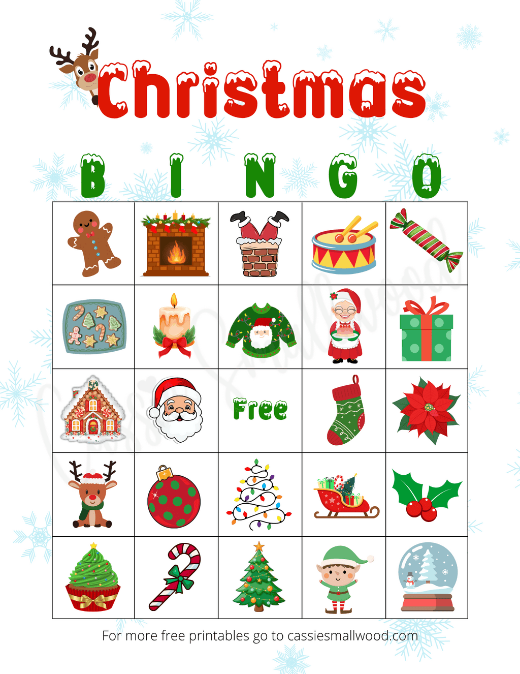 CUTE Christmas Bingo (FREE Printables) - Cassie Smallwood