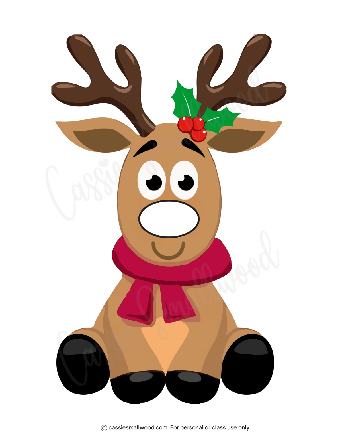 Pin The Nose On Rudolph Game - Cassie Smallwood