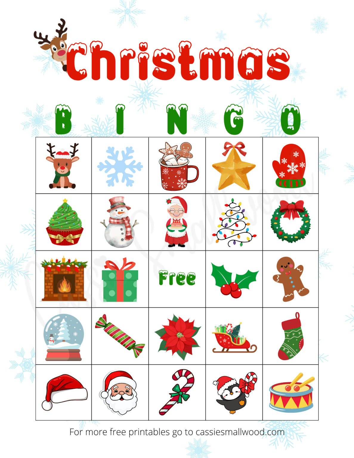 CUTE Christmas Bingo (FREE Printables) - Cassie Smallwood