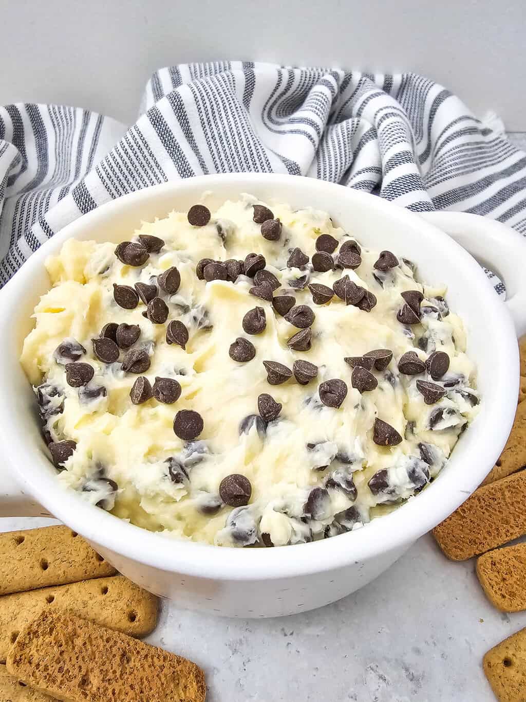 THE BEST Chocolate Chip Cream Cheese Dip For Parties - Cassie Smallwood