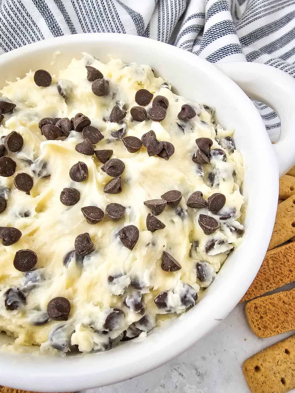 THE BEST Chocolate Chip Cream Cheese Dip For Parties - Cassie Smallwood