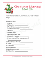 8 FUN Christmas Mad Libs For Kids (FREE Printable) - Cassie Smallwood