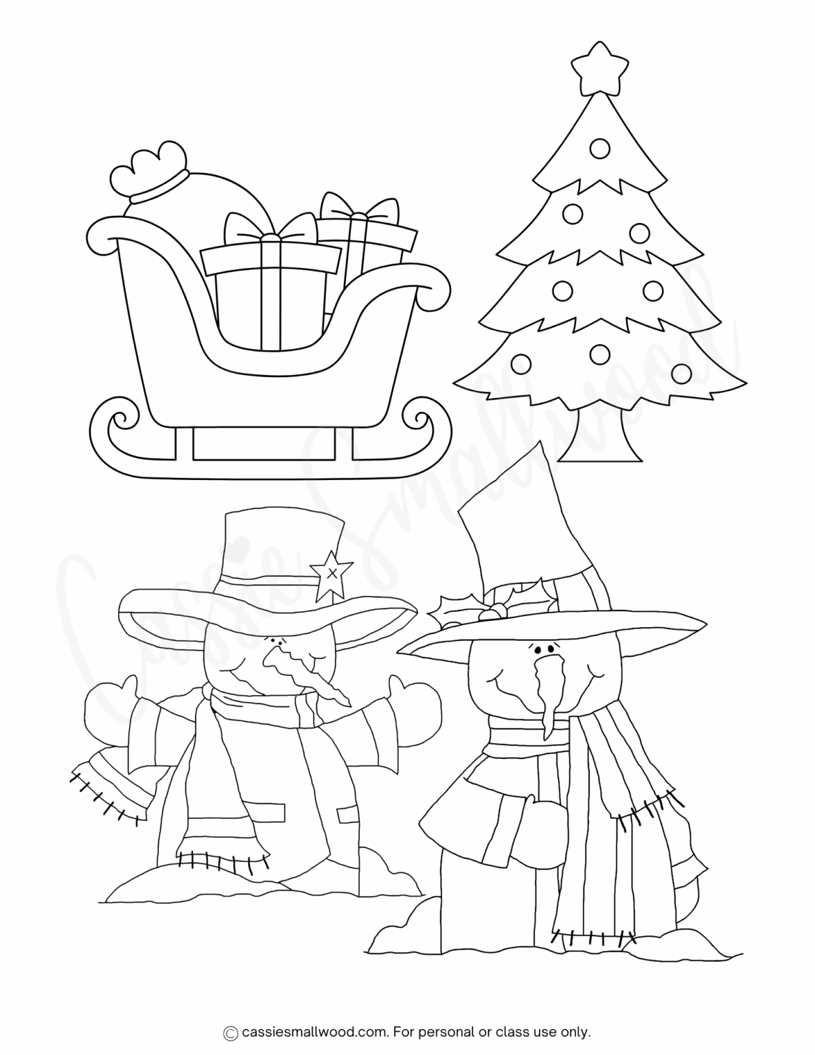 41 AWESOME Snowman Coloring Pages - Cassie Smallwood