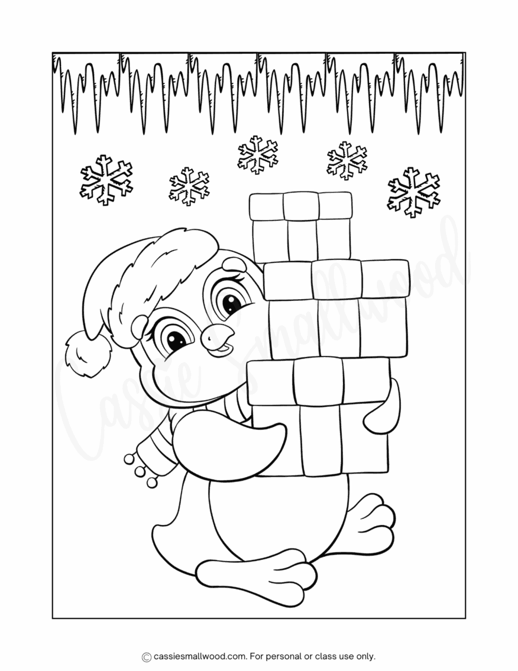 37 CUTE Penguin Coloring Pages - Cassie Smallwood