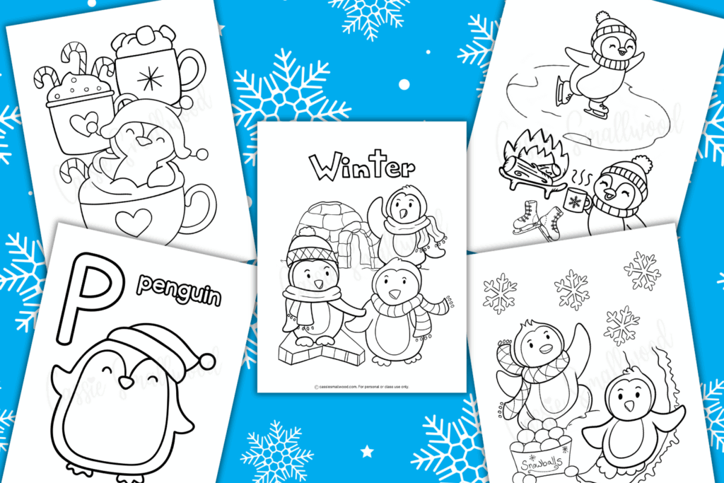 37 CUTE Penguin Coloring Pages - Cassie Smallwood