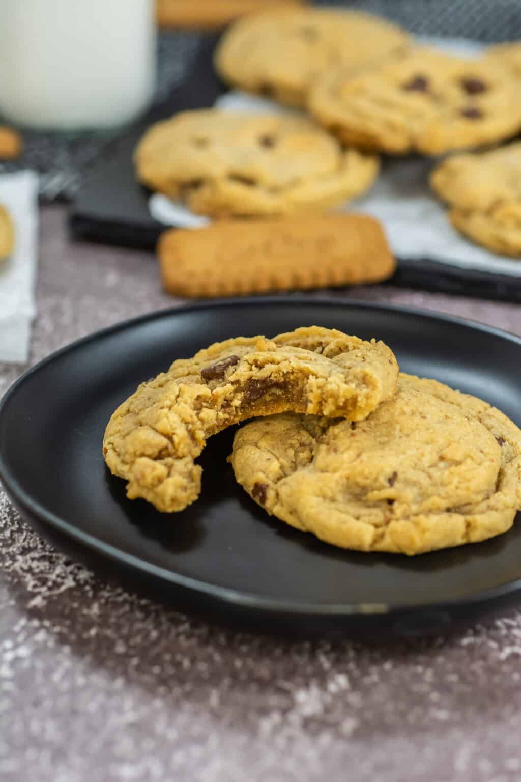 Biscoff Cookie Butter Chocolate Chip Cookies Recipe (Soft & Chewy ...