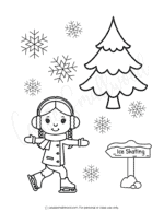 30 CUTE Winter Coloring Pages (FREE Printables) - Cassie Smallwood