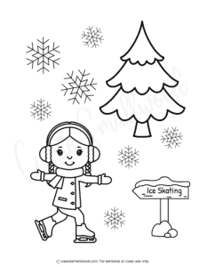 30 CUTE Winter Coloring Pages (FREE Printables) - Cassie Smallwood