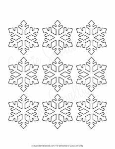 33 BEST Snowflake Templates (Small, Medium, and Large) - Cassie Smallwood
