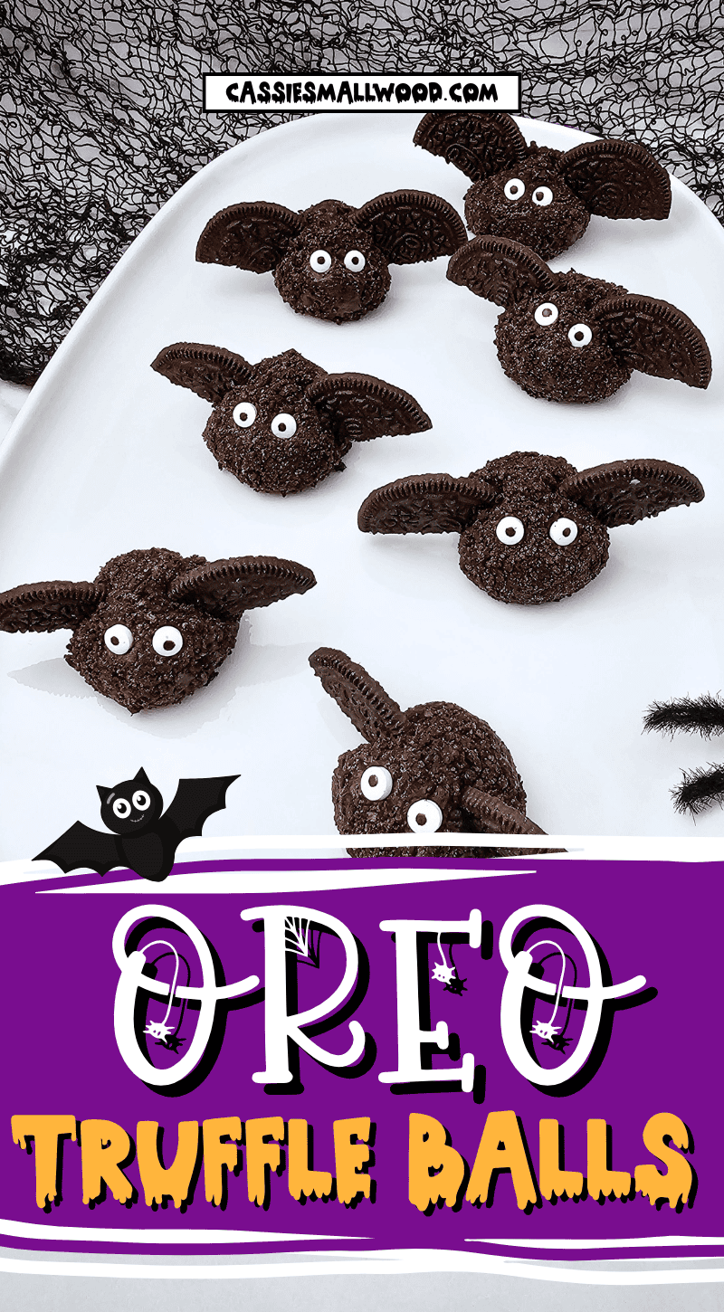 Easy Halloween Bat Oreo Balls (No-Bake, 3 Ingredient Treats) - Cassie ...