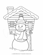41 AWESOME Snowman Coloring Pages - Cassie Smallwood